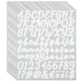 Uxcell Alphabet Letters Numbers Stickers, 6 Sheets Self Adhesive ...