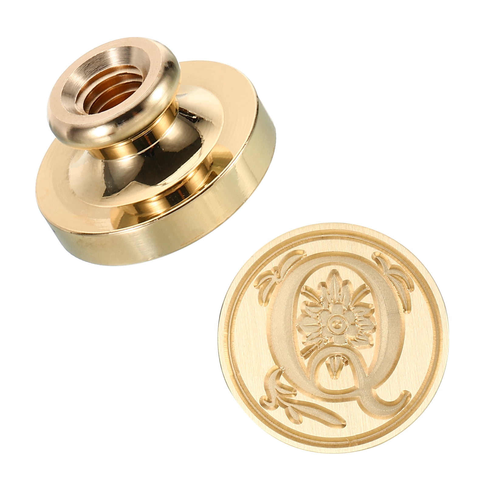 Uxcell Alphabet Q Wax Seal Stamp Initial Letter Sealing Wax Stamp ...