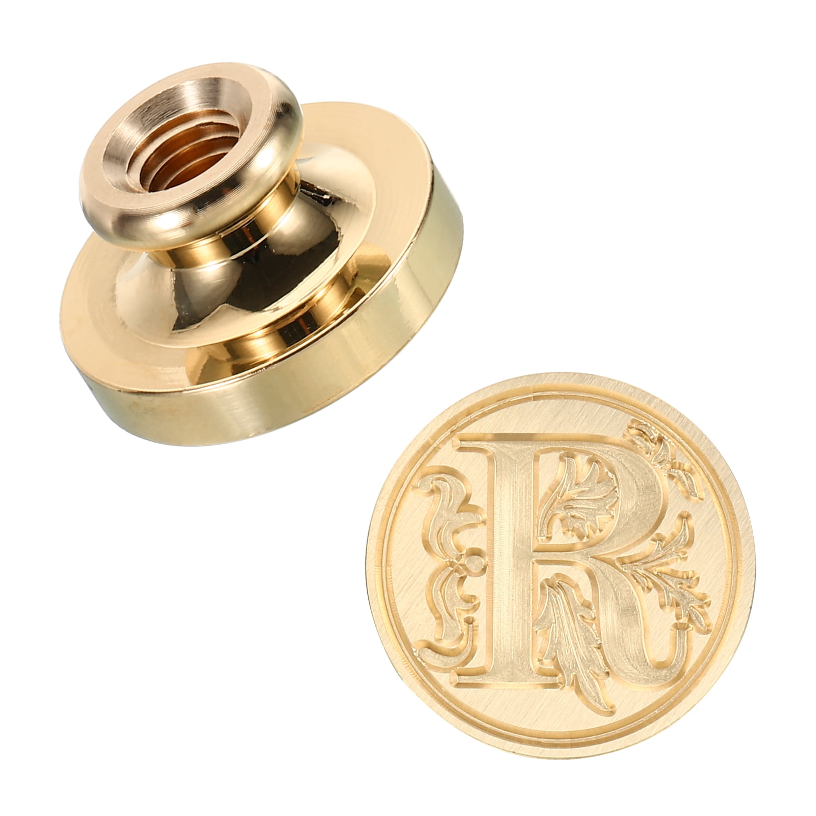 Uxcell Alphabet R Wax Seal Stamp Initial Letter Sealing Wax Stamp ...