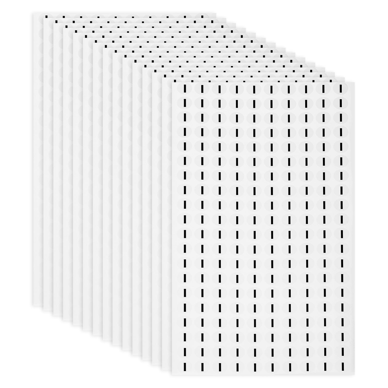 Uxcell Alphabet Stickers Small Letter Self-Adhesive Labels Round Paper ...