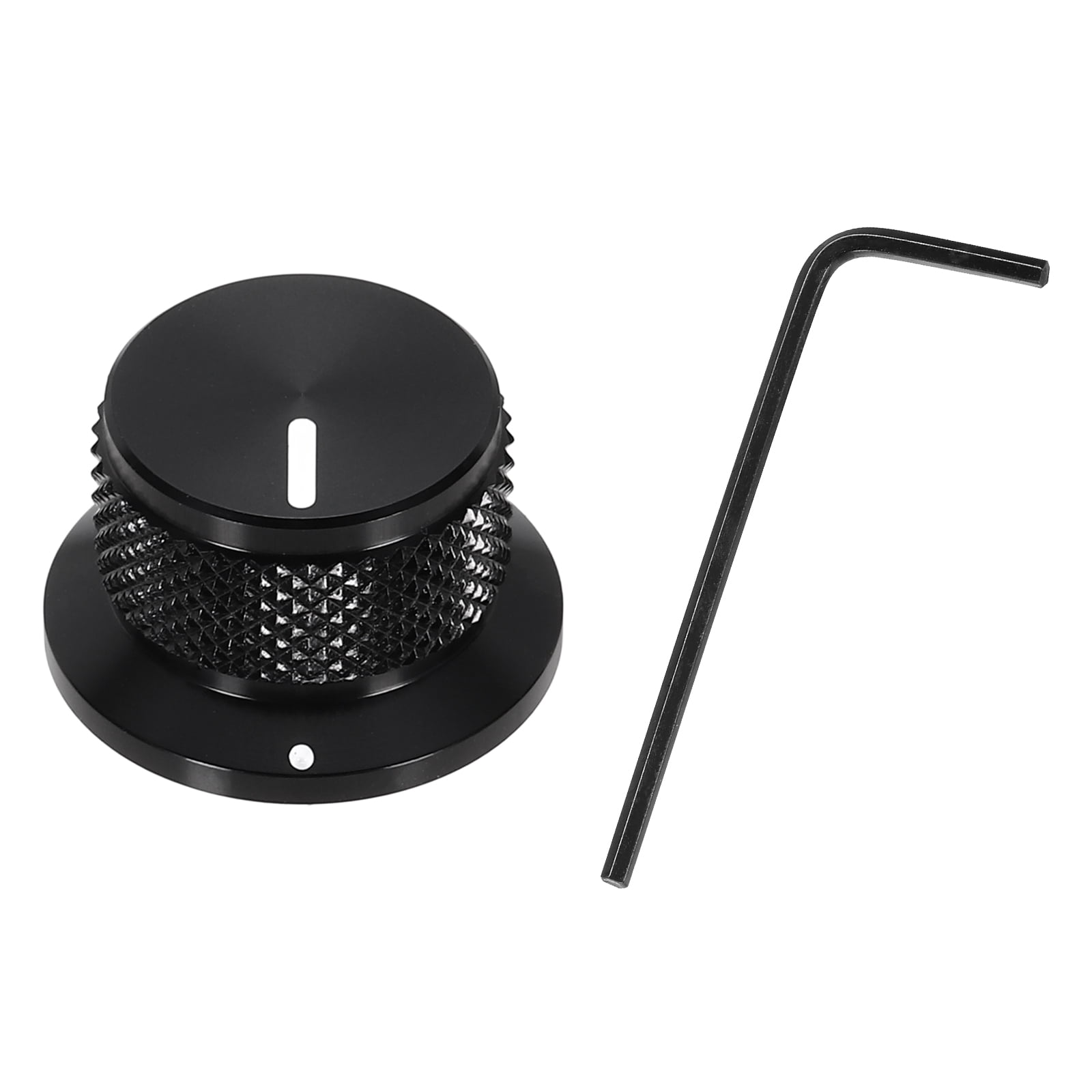 Uxcell Aluminium Knurled Potentiometer Knobs 1/4" Volume Tone Control Top Hat Knob for Guitar ...