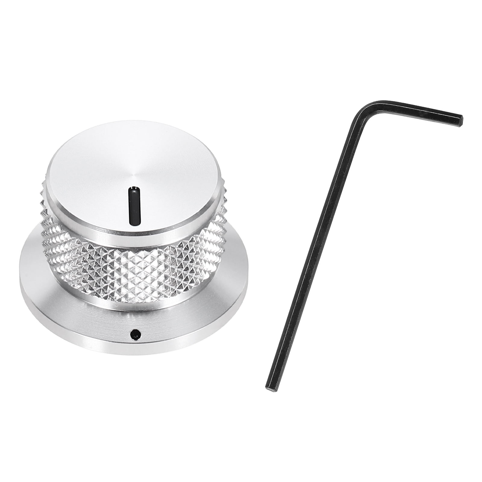 Uxcell Aluminium Knurled Potentiometer Knobs 1/4" Volume Tone Control ...