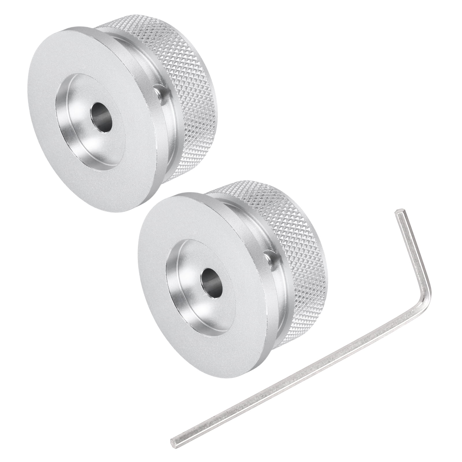 Uxcell Aluminium Potentiometer Knobs, Universal Top Hat Knob Volume ...