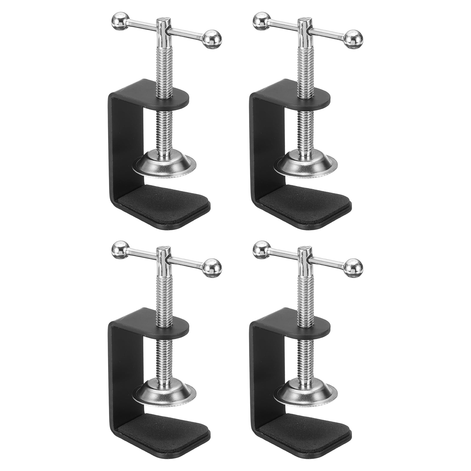 Uxcell Aluminum Alloy Desk Clamp, 4Pcs Universal C Clamps Heavy Duty g ...