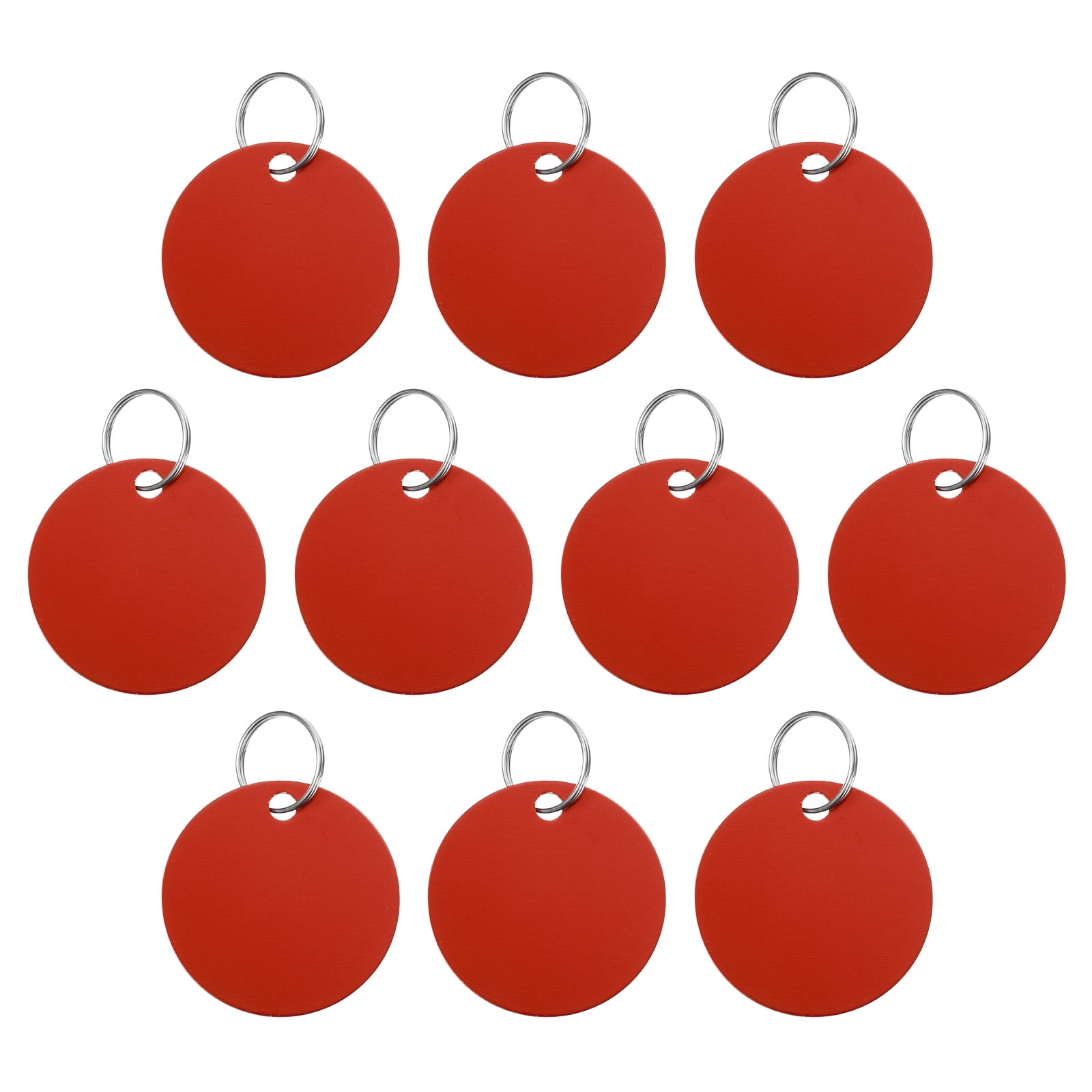 Uxcell Aluminum Blank Tags 1.4 Inch, Round Metal Stamping Blanks Pet ID ...
