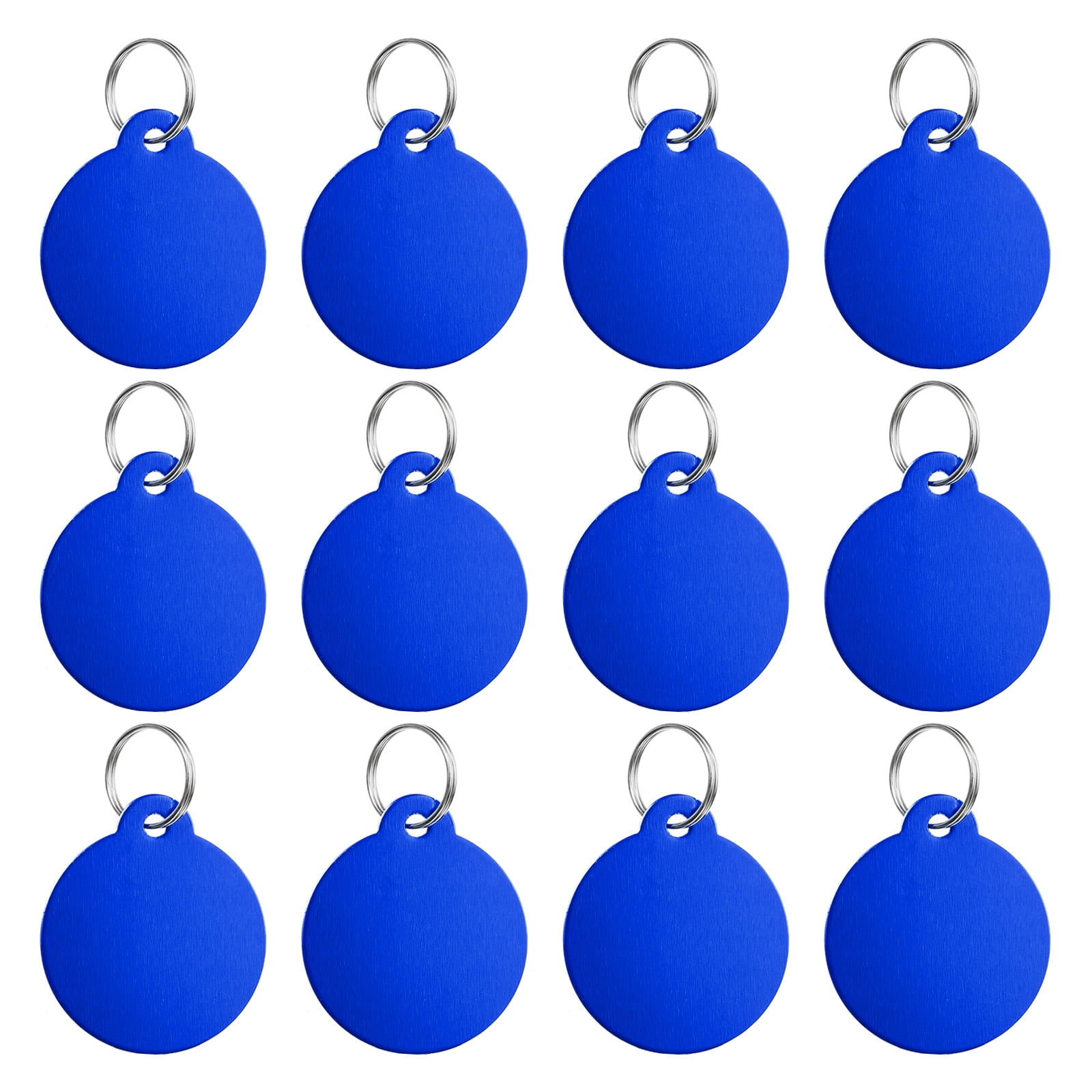 Uxcell Aluminum Blank Tags 1.4 x 1.3 Inch, Round Metal Stamping Blanks ...