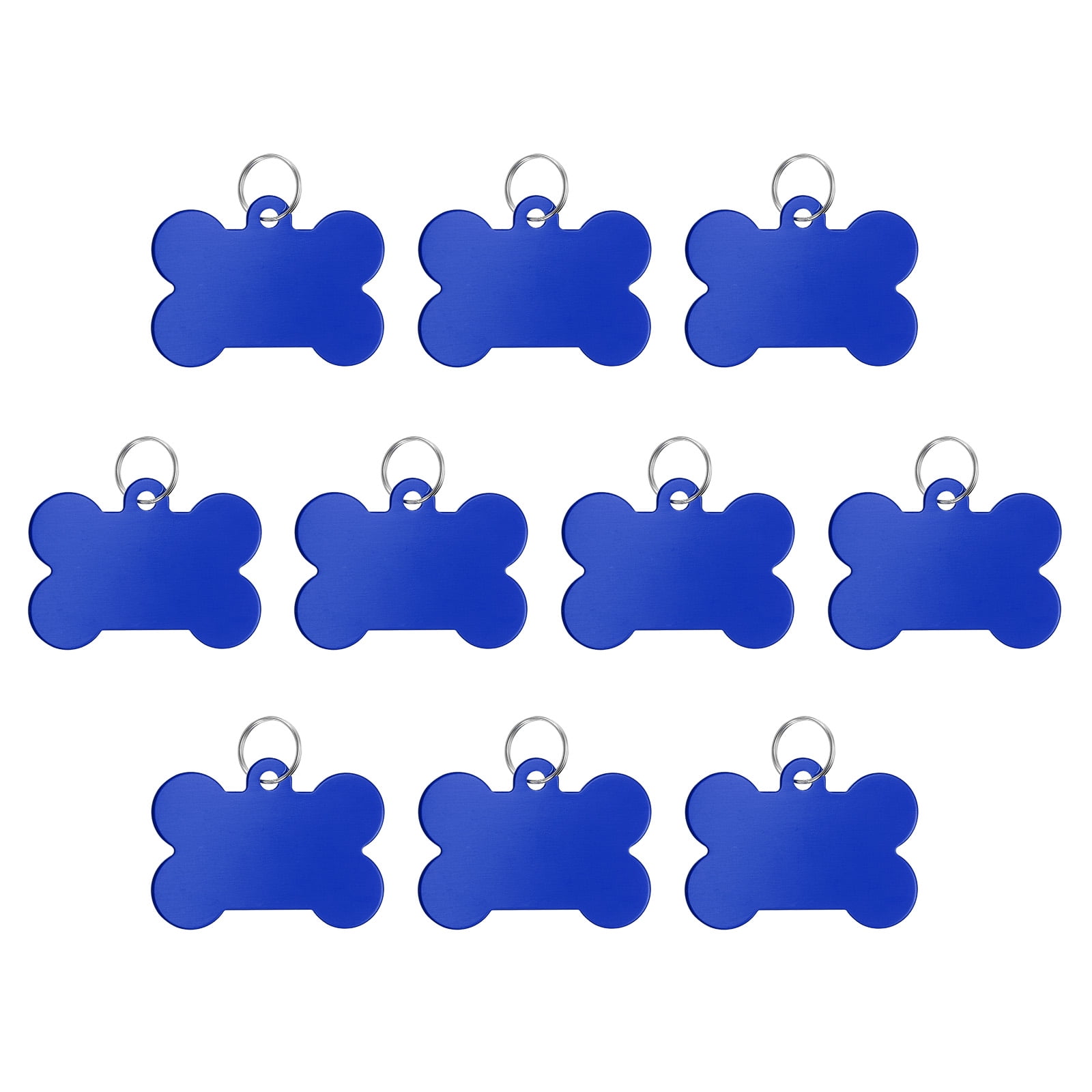 Uxcell Aluminum Blank Tags Bone Shaped Metal Stamping Blanks Pet ID ...