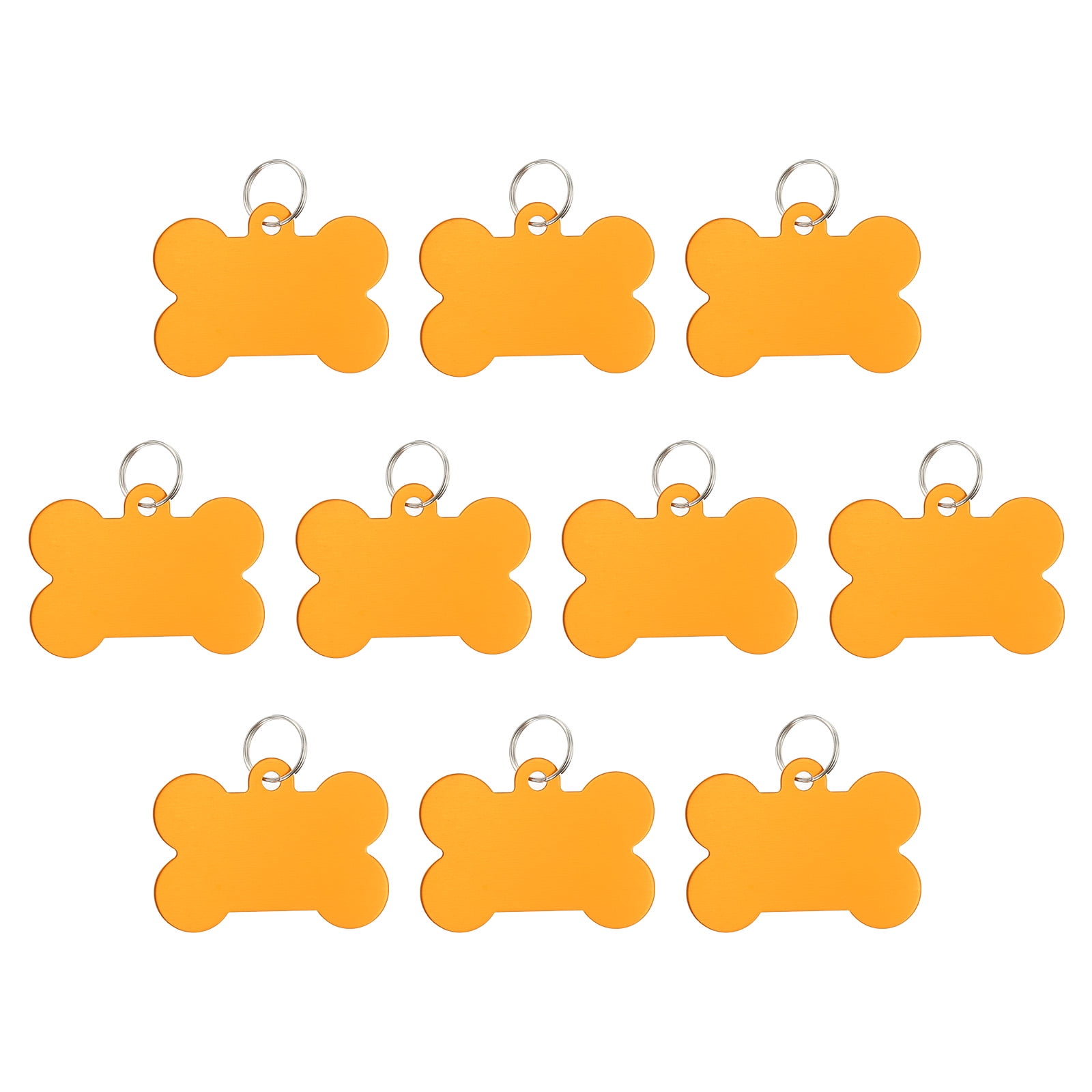 Uxcell Aluminum Blank Tags Bone Shaped Metal Stamping Blanks Pet ID ...
