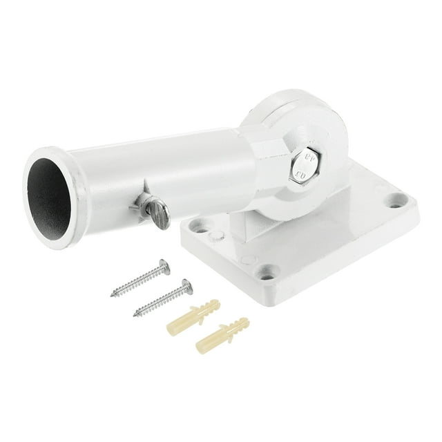 Uxcell Aluminum Heavy Flagpole Holder Wall Mount Adjustable Flag Pole ...