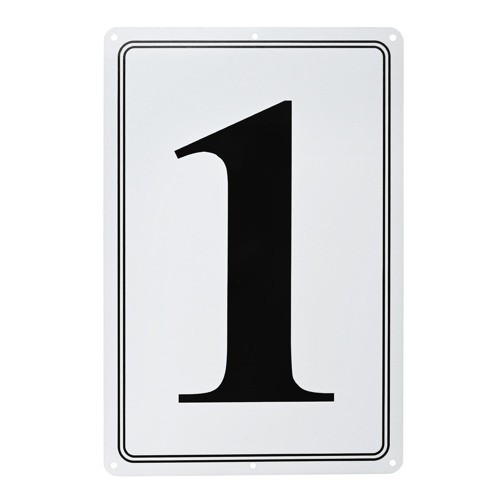 Uxcell Aluminum Letter Sign 1, 11.8 Inch House Numbers and Metal ...