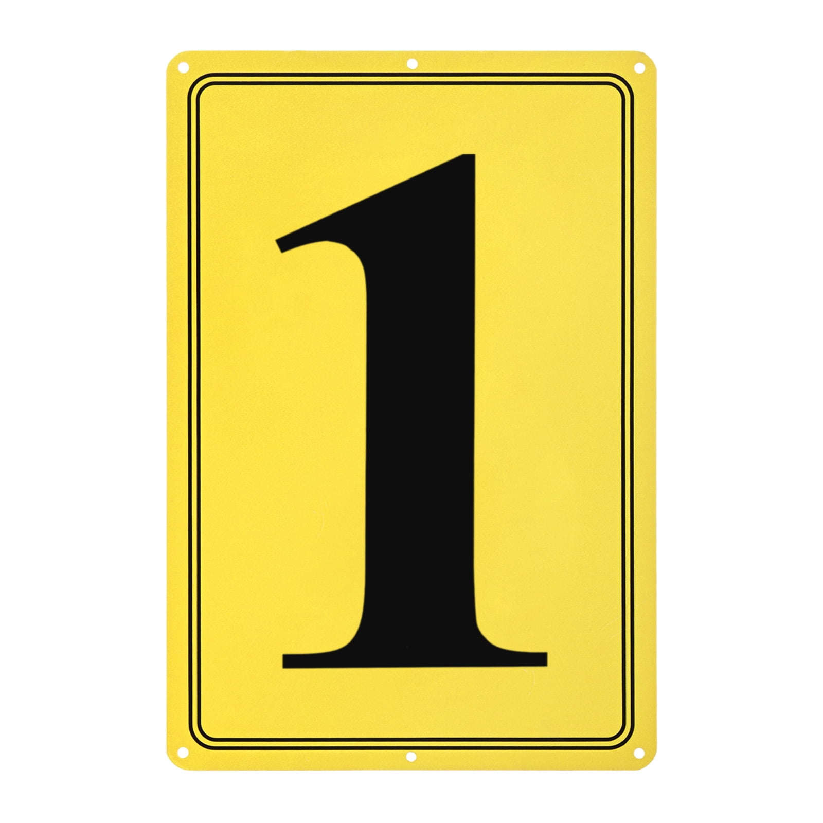 Uxcell Aluminum Letter Sign 1, 11.8 Inch House Numbers and Metal ...