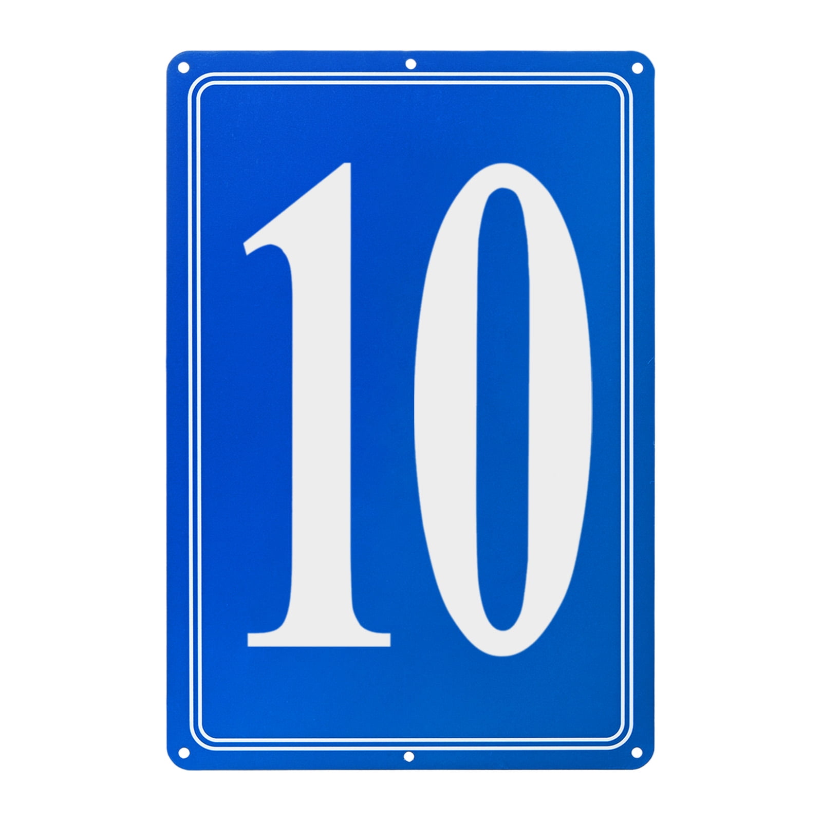 Uxcell Aluminum Letter Sign 10, 11.8 Inch House Numbers and Metal ...