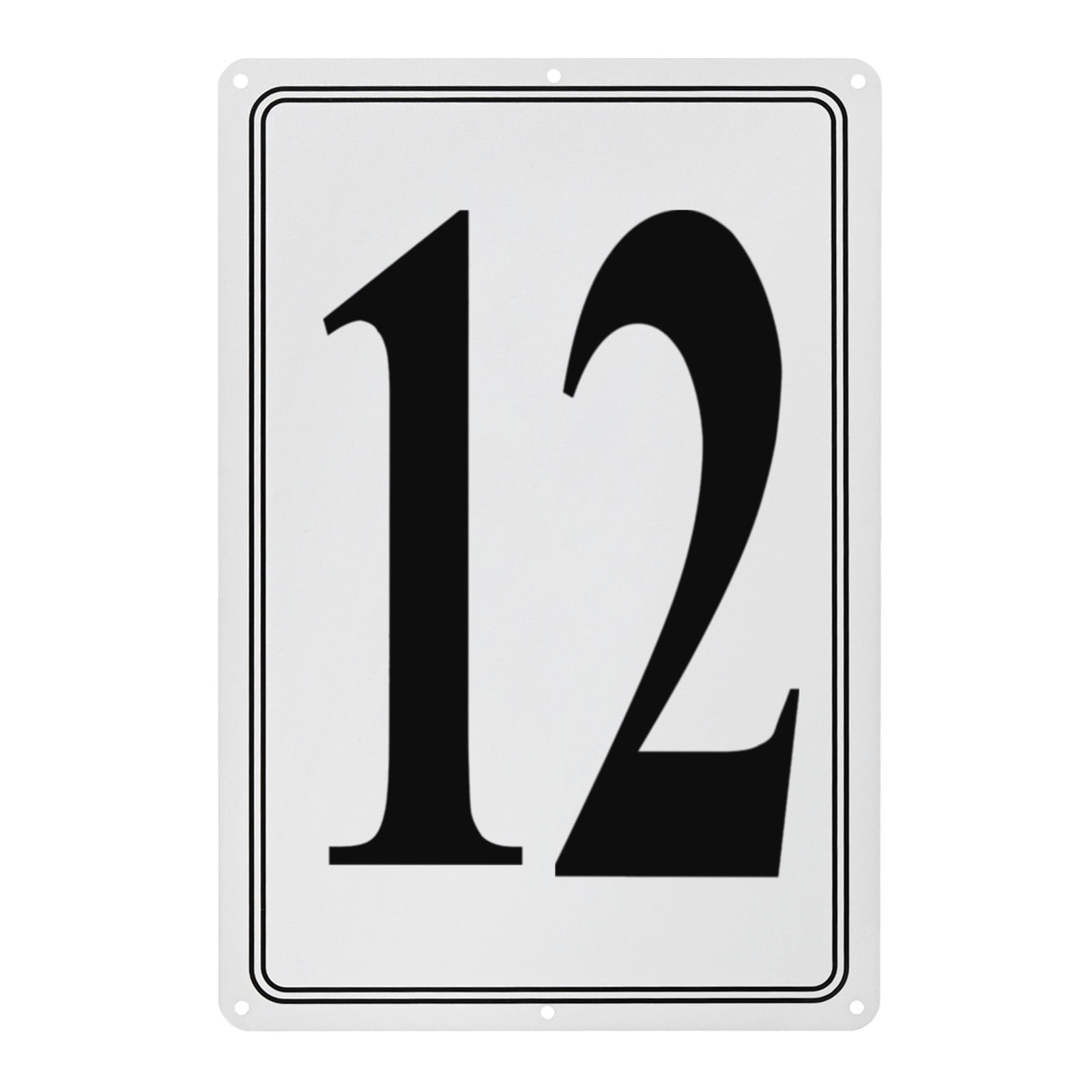 Uxcell Aluminum Letter Sign 12, 11.8 Inch House Numbers and Metal ...