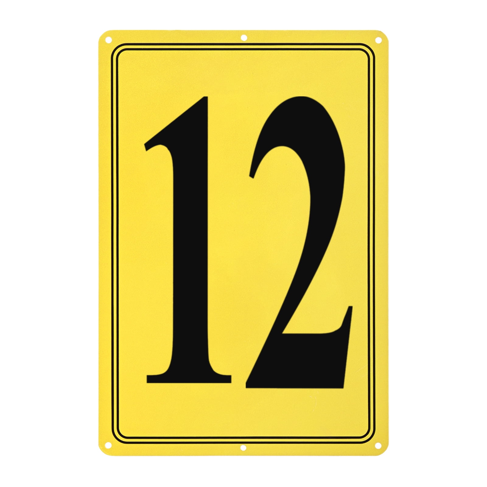 Uxcell Aluminum Letter Sign 12, 11.8 Inch House Numbers and Metal ...