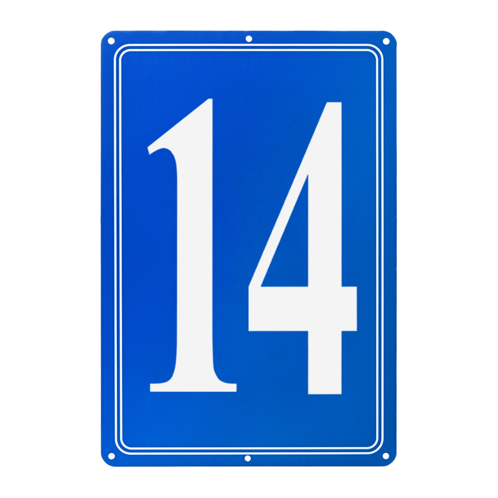 Uxcell Aluminum Letter Sign 14, 11.8 Inch House Numbers and Metal ...