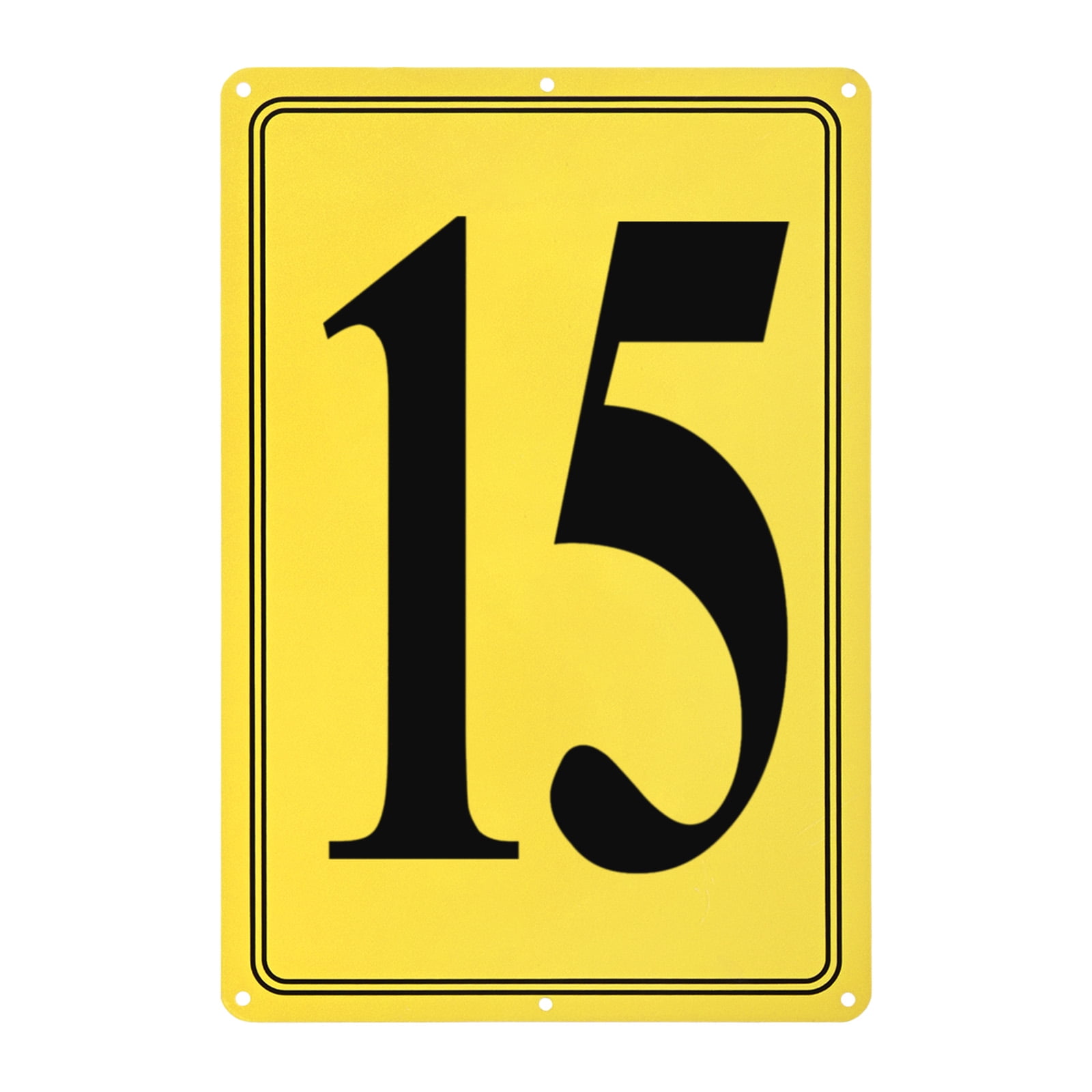 Uxcell Aluminum Letter Sign 15, 11.8 Inch House Numbers and Metal ...