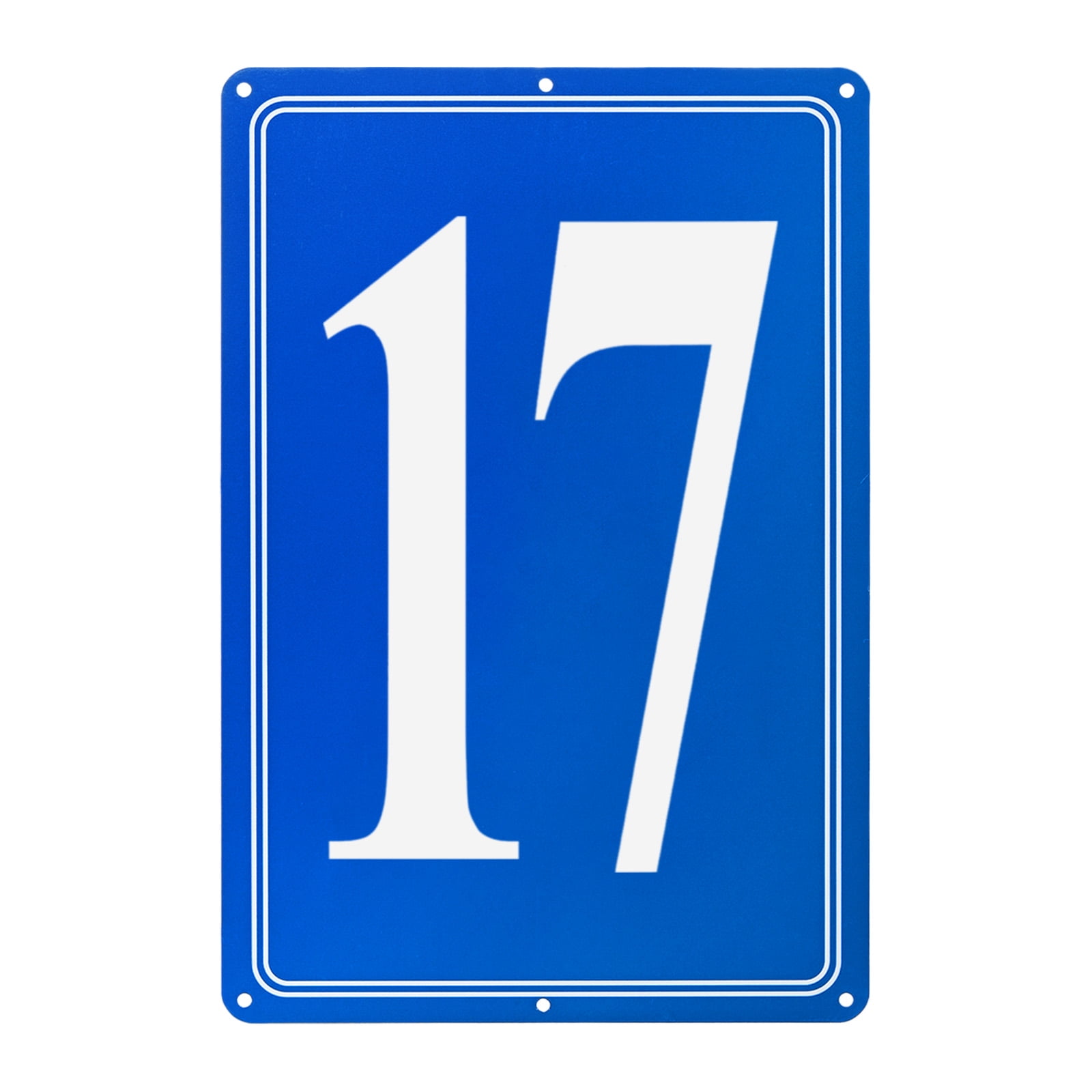 Uxcell Aluminum Letter Sign 17, 11.8 Inch House Numbers and Metal ...