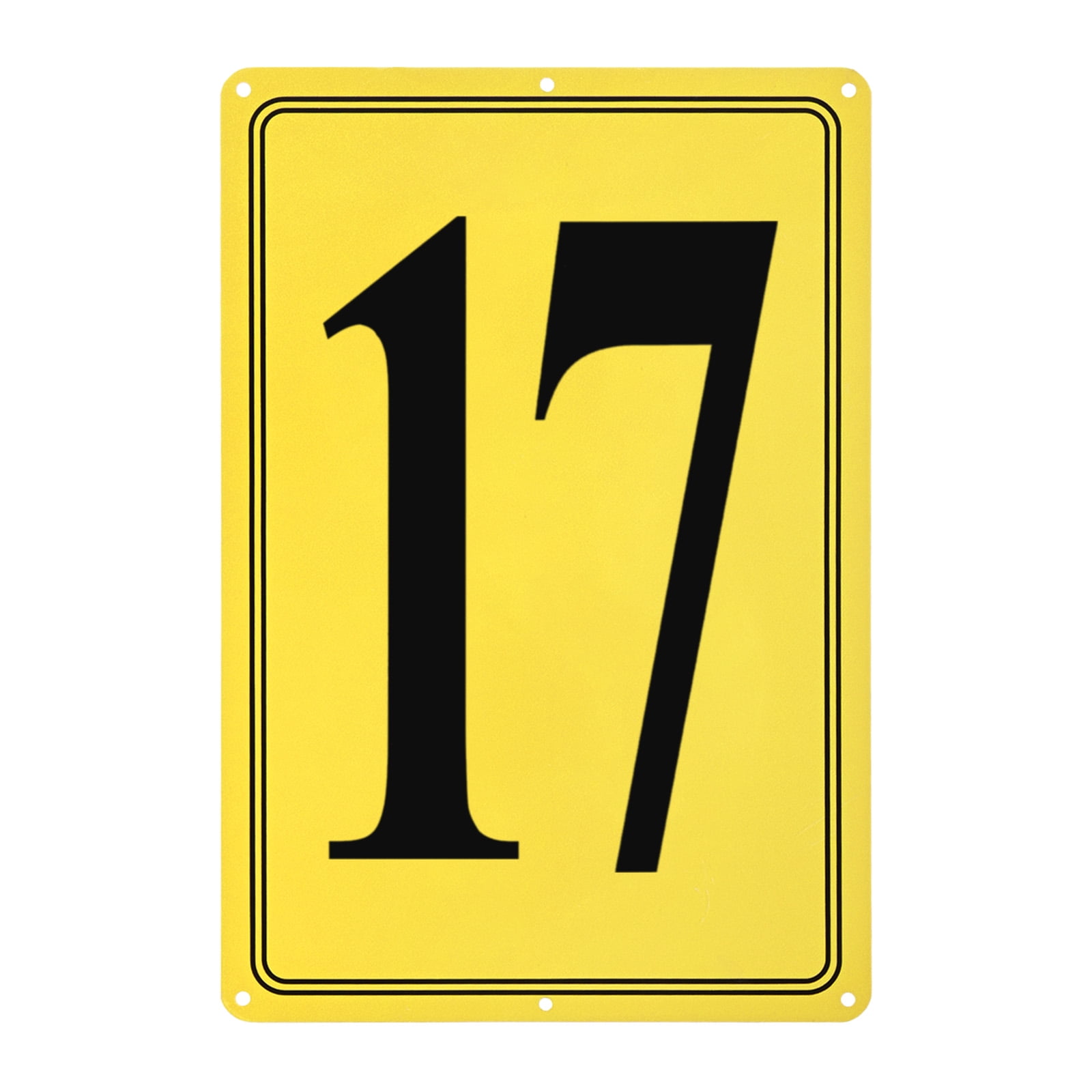 Uxcell Aluminum Letter Sign 17, 11.8 Inch House Numbers and Metal ...