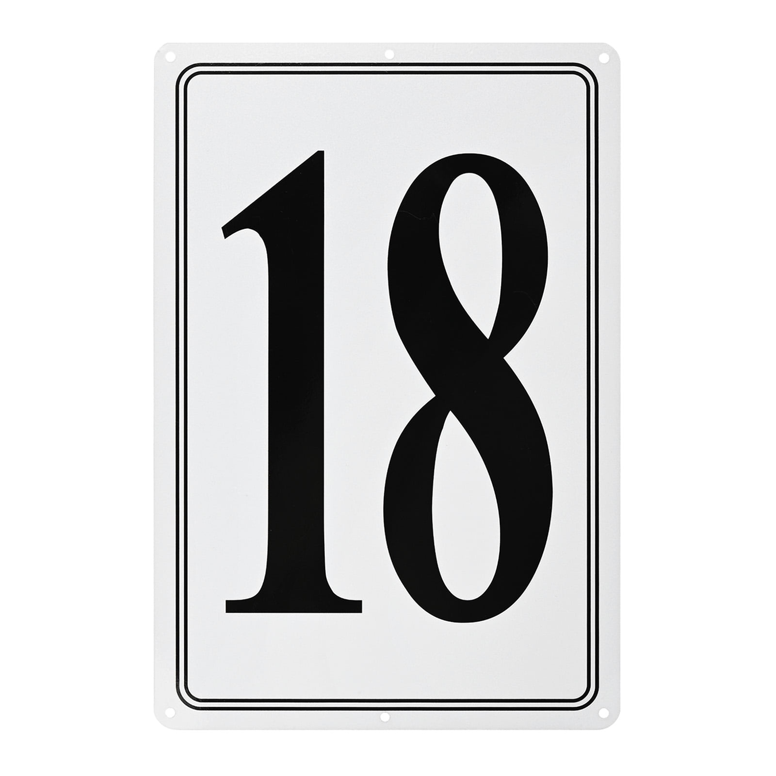 Uxcell Aluminum Letter Sign 18, 11.8 Inch House Numbers and Metal ...