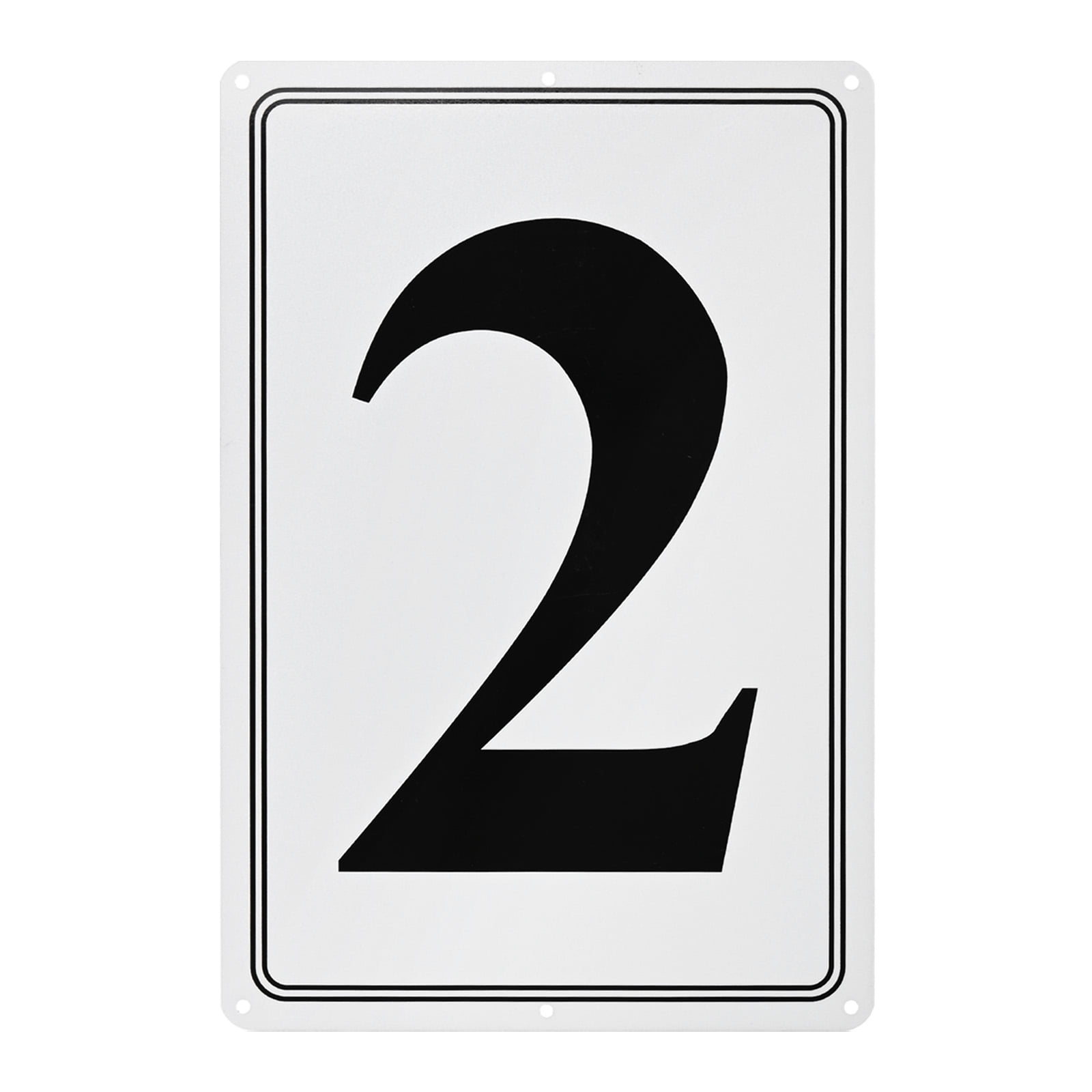 Uxcell Aluminum Letter Sign 2, 11.8 Inch House Numbers and Metal ...