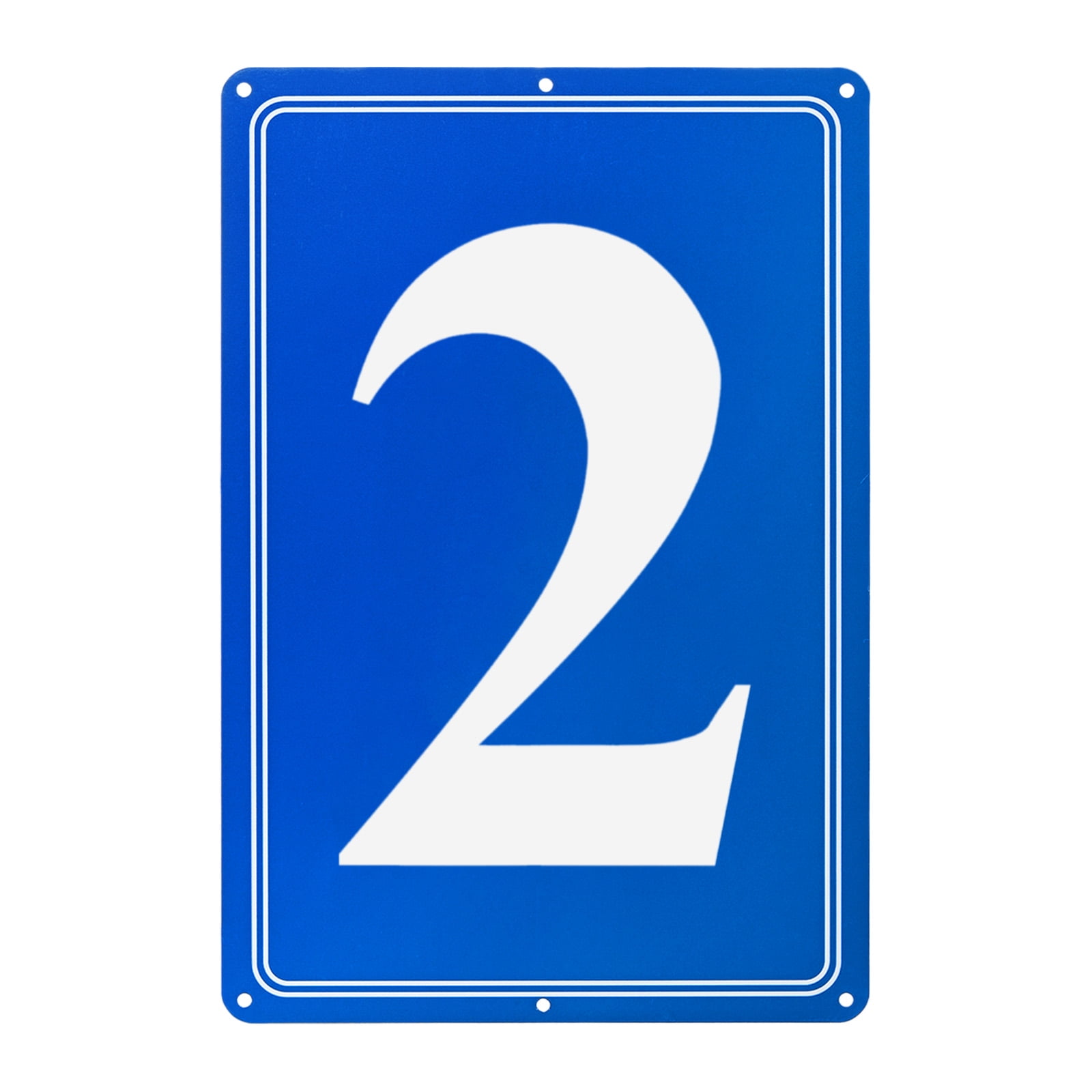 Uxcell Aluminum Letter Sign 2, 11.8 Inch House Numbers and Metal ...