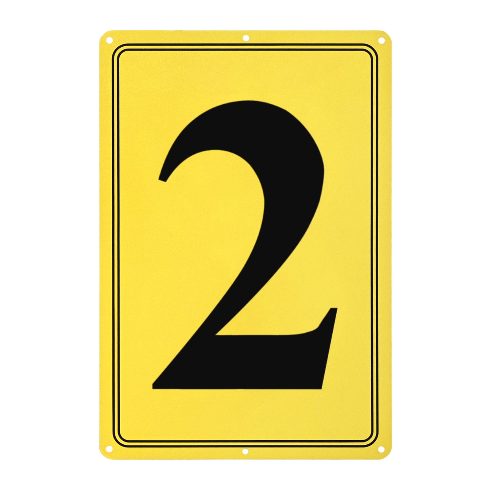 Uxcell Aluminum Letter Sign 2, 11.8 Inch House Numbers and Metal ...