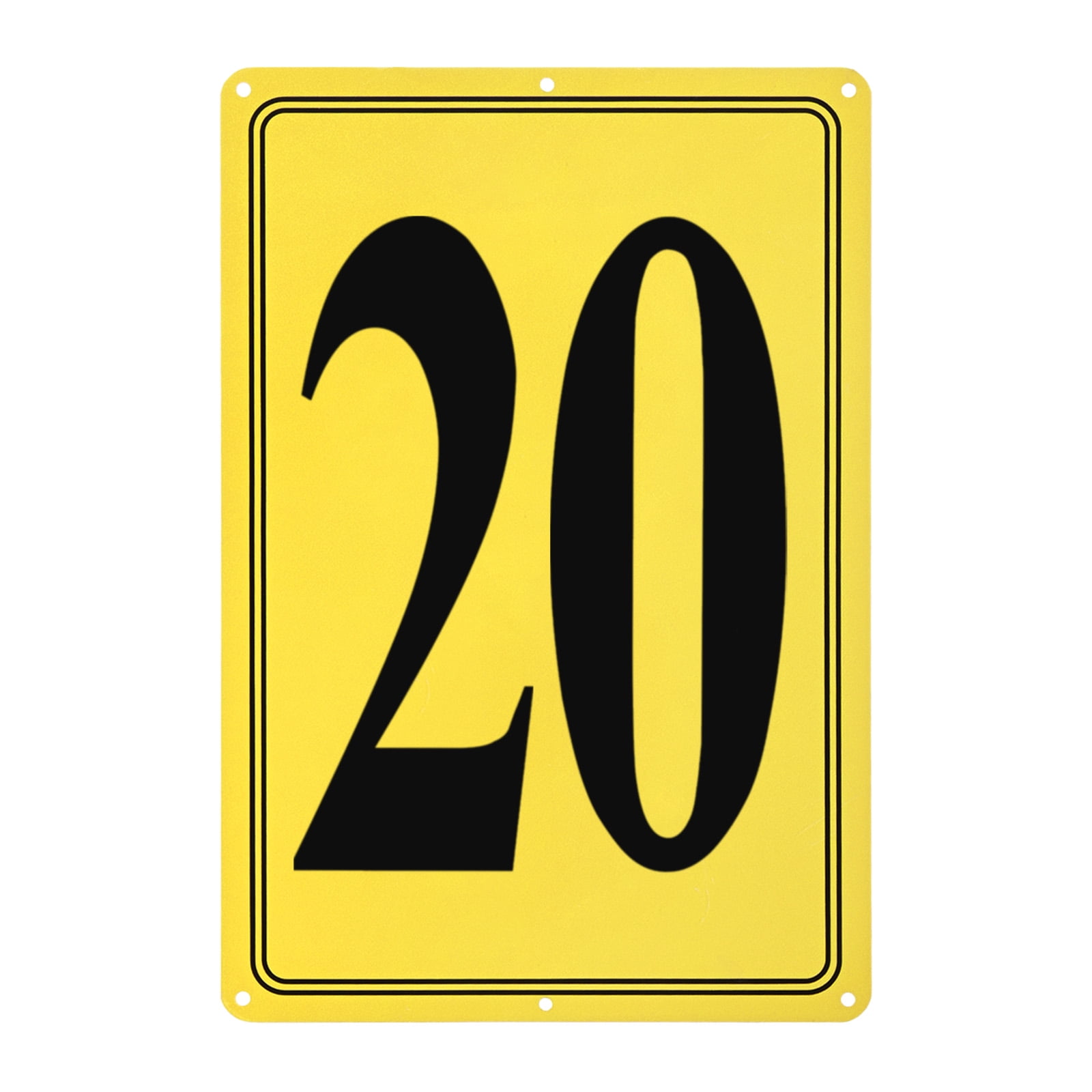 Uxcell Aluminum Letter Sign 20, 11.8 Inch House Numbers and Metal ...