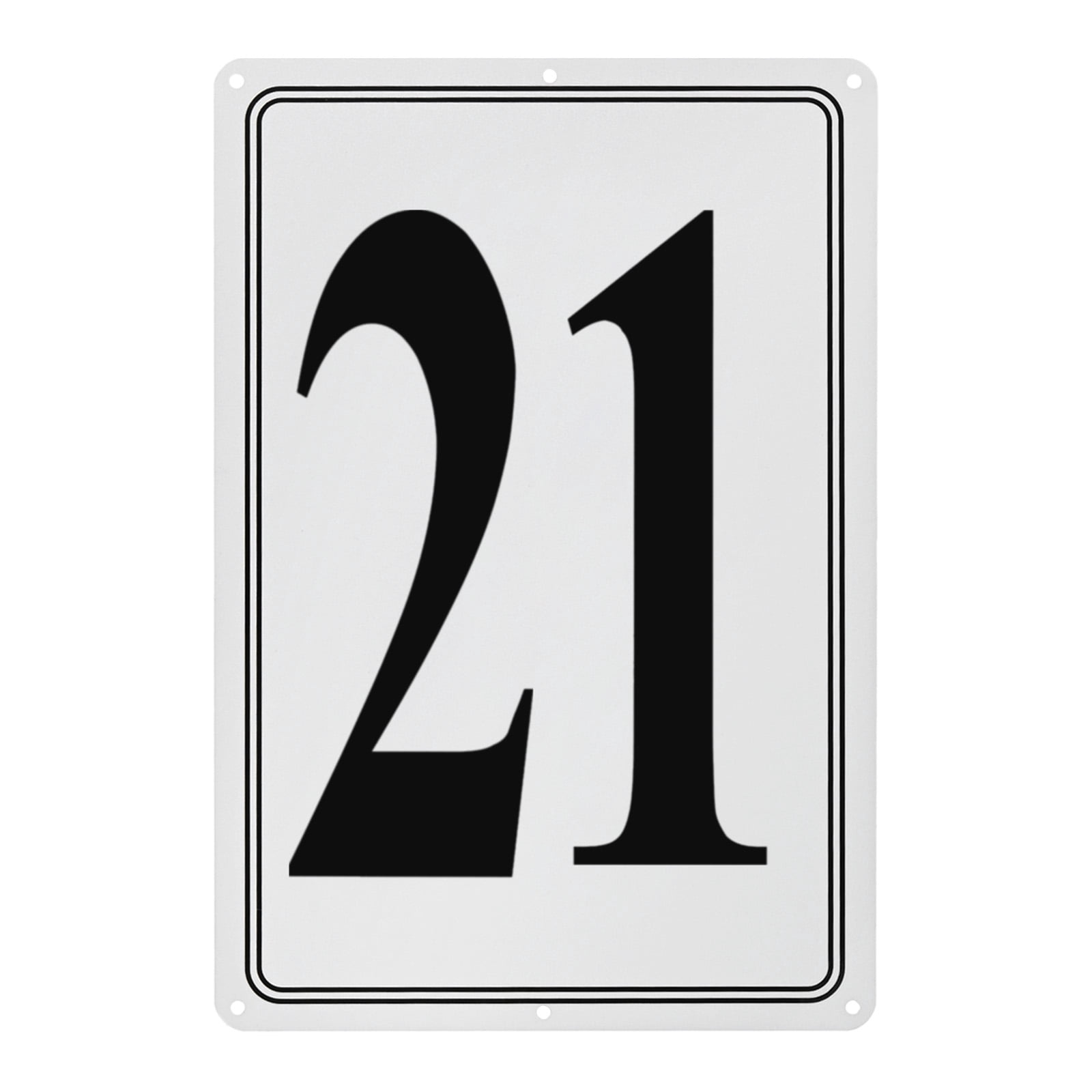 Uxcell Aluminum Letter Sign 21, 11.8 Inch House Numbers and Metal ...