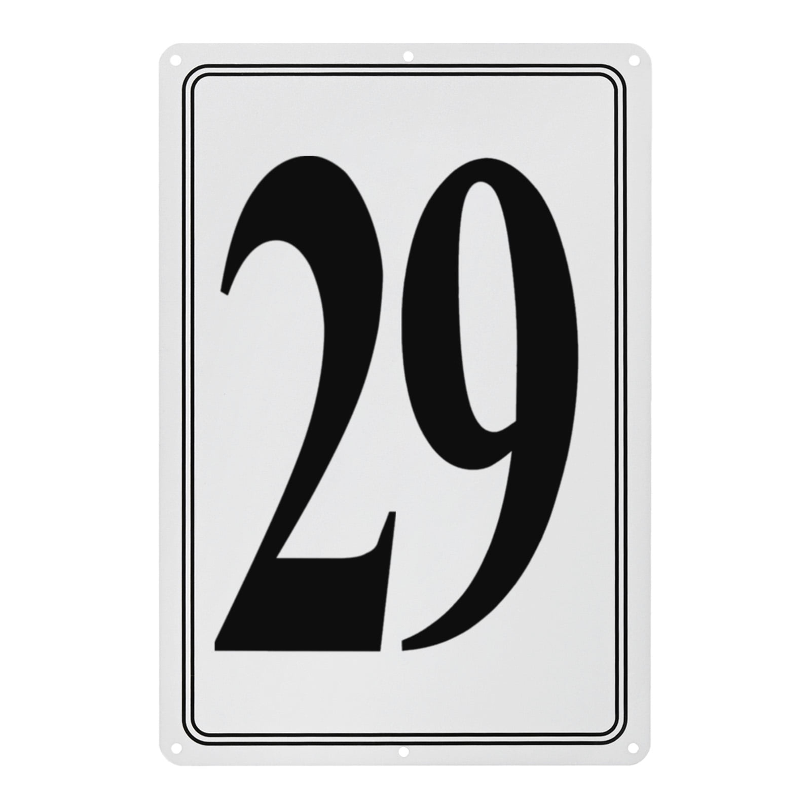 Uxcell Aluminum Letter Sign 29, 11.8 Inch House Numbers and Metal ...