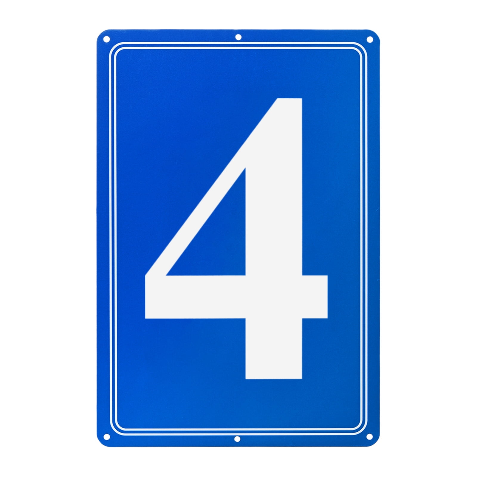 Uxcell Aluminum Letter Sign 4, 11.8 Inch House Numbers and Metal ...