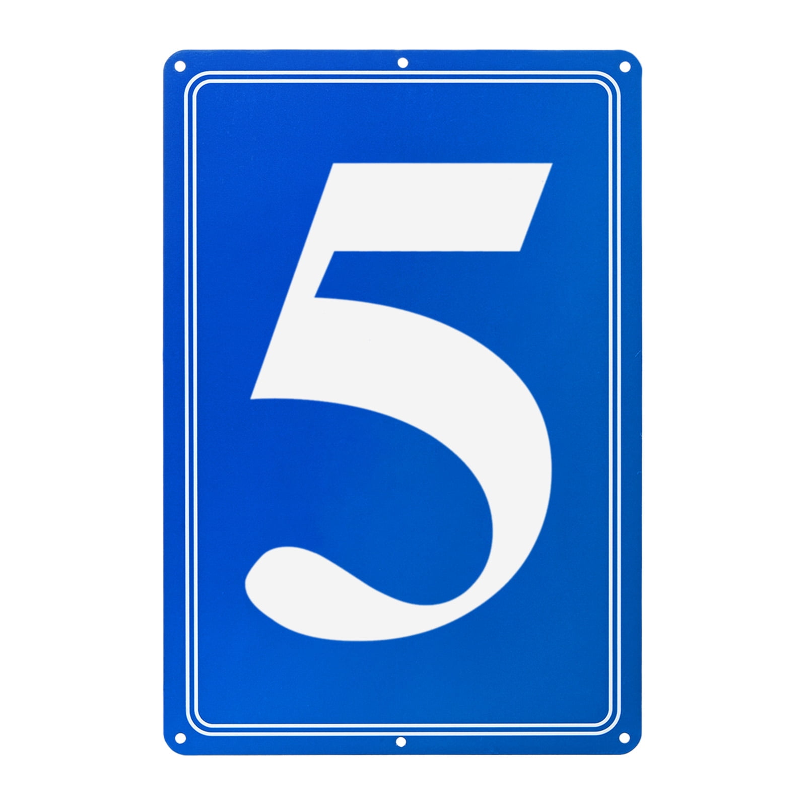 Uxcell Aluminum Letter Sign 5, 11.8 Inch House Numbers and Metal ...