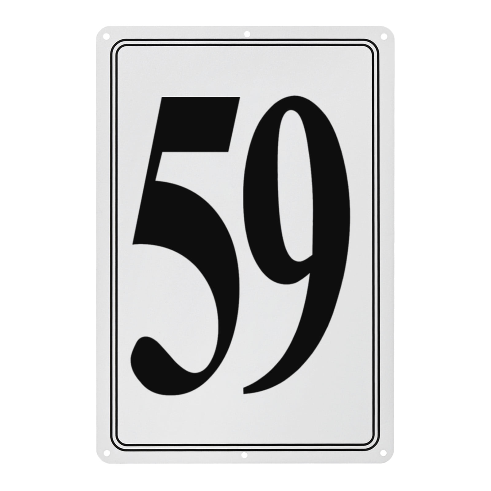 Uxcell Aluminum Letter Sign 59, 11.8 Inch House Numbers and Metal ...
