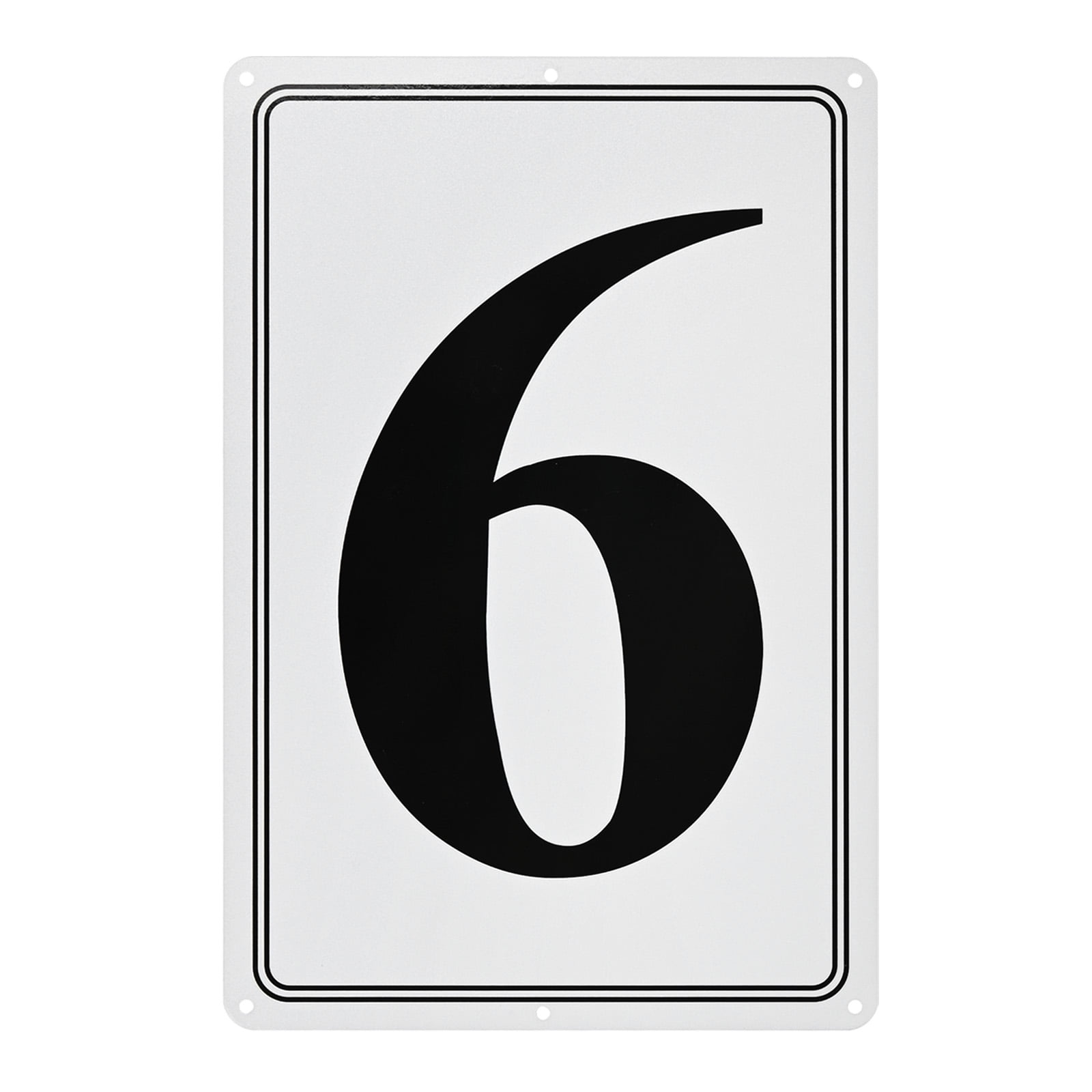 Uxcell Aluminum Letter Sign 6, 11.8 Inch House Numbers and Metal ...