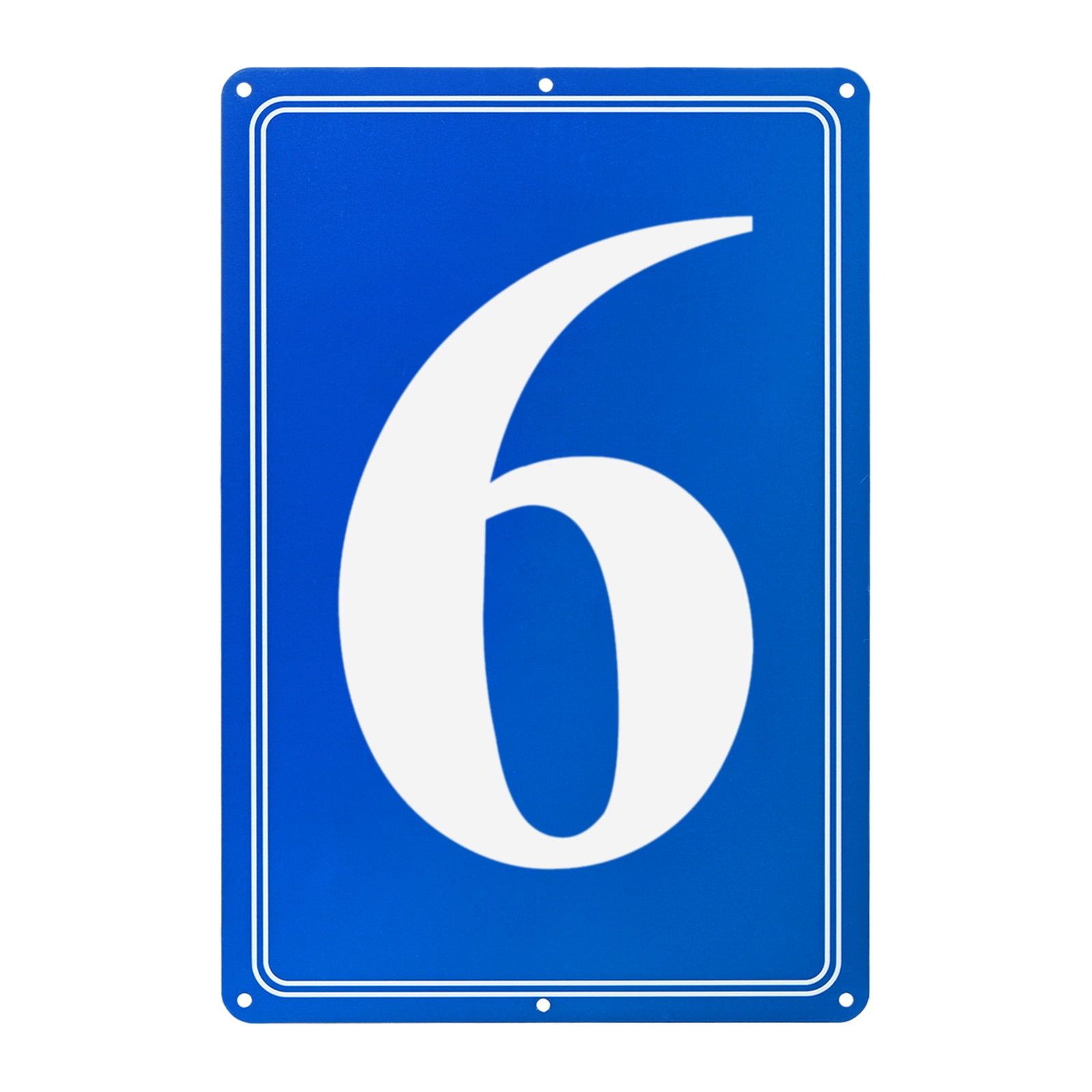 Uxcell Aluminum Letter Sign 6, 11.8 Inch House Numbers and Metal ...