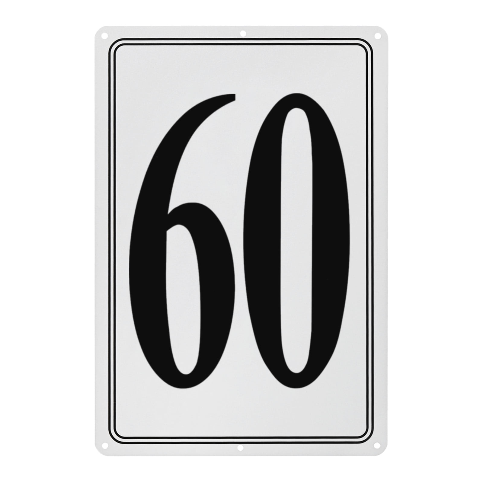 Uxcell Aluminum Letter Sign 60, 11.8 Inch House Numbers and Metal ...