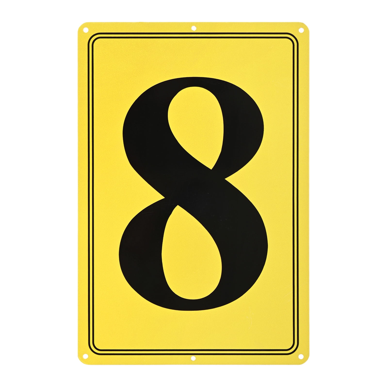 Uxcell Aluminum Letter Sign 8, 11.8 Inch House Numbers and Metal ...