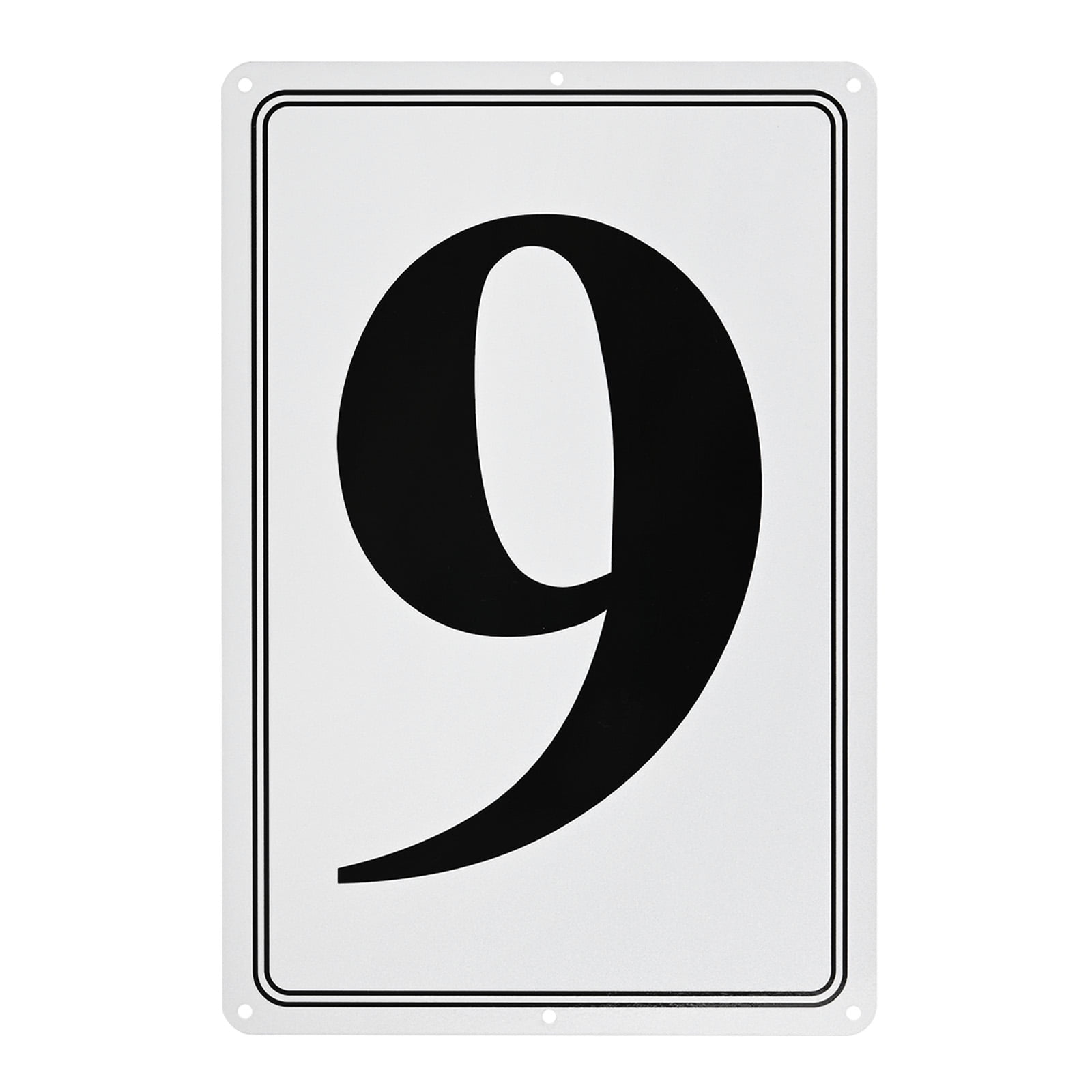 Uxcell Aluminum Letter Sign 9, 11.8 Inch House Numbers and Metal ...