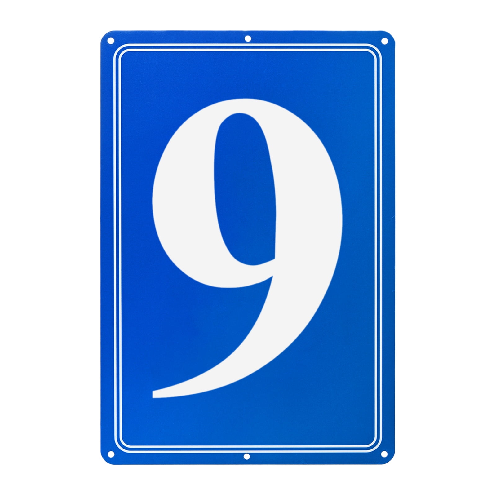 Uxcell Aluminum Letter Sign 9, 11.8 Inch House Numbers and Metal ...