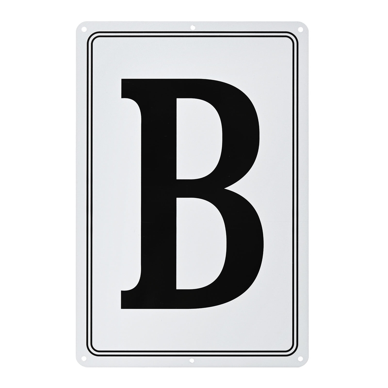 Uxcell Aluminum Letter Sign B, 11.8 Inch House Numbers and Metal ...