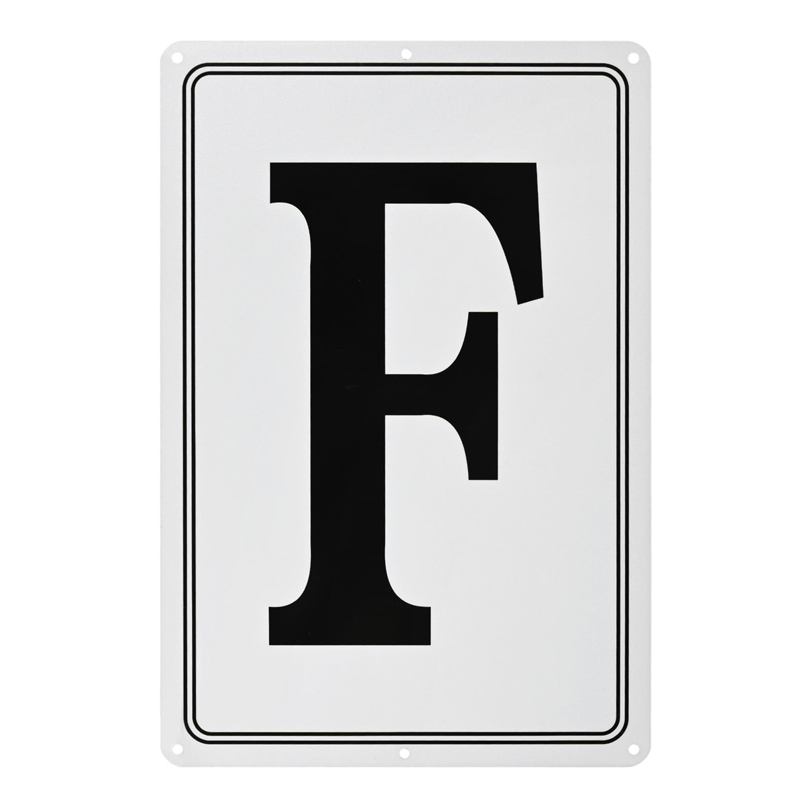 Uxcell Aluminum Letter Sign F, 11.8 Inch House Numbers and Metal ...