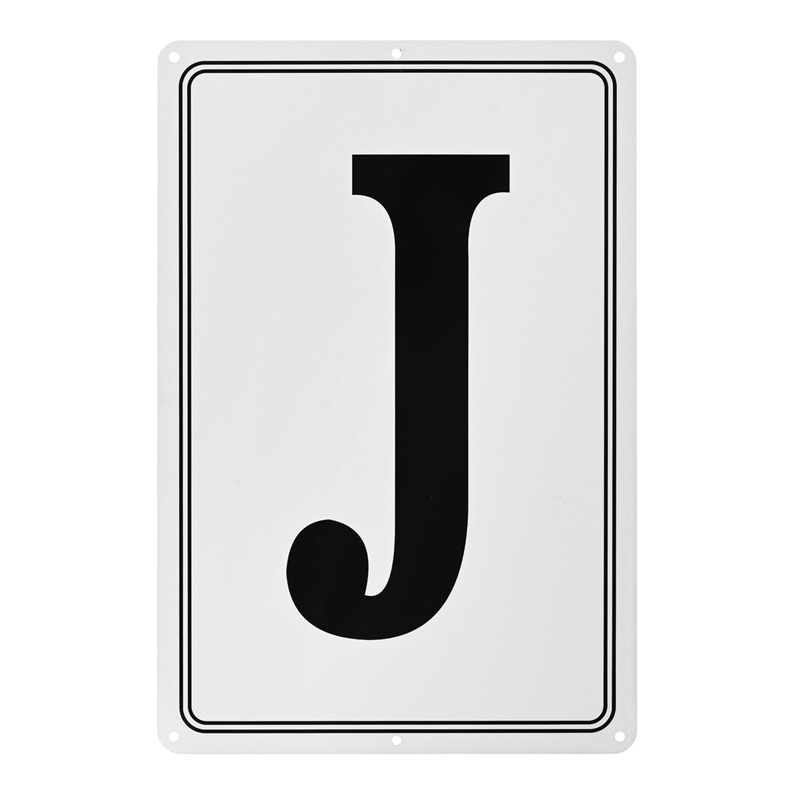 Uxcell Aluminum Letter Sign J, 11.8 Inch House Numbers and Metal ...