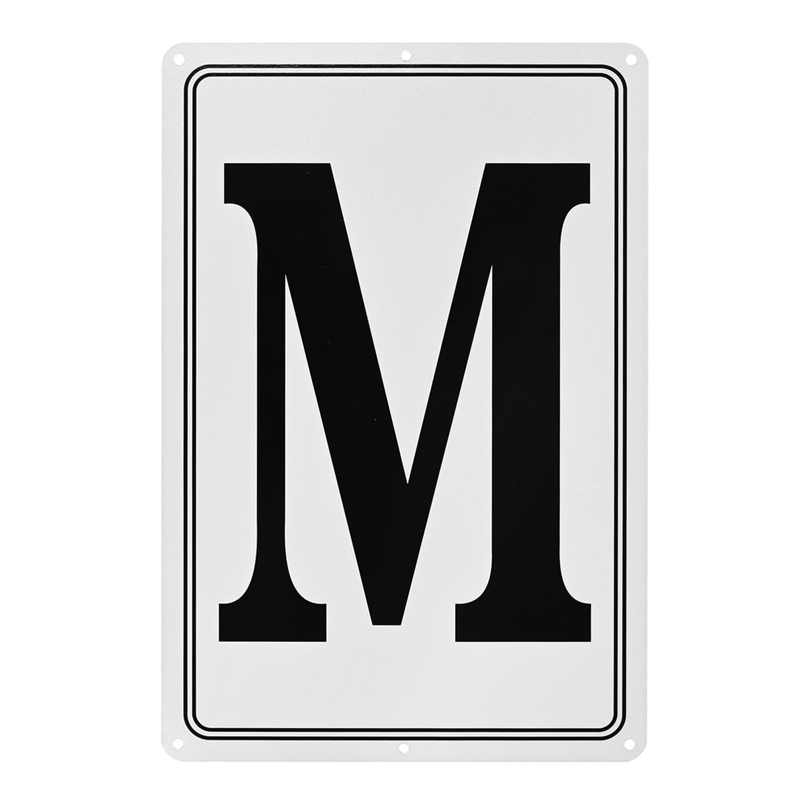 Uxcell Aluminum Letter Sign M, 11.8 Inch House Numbers and Metal ...