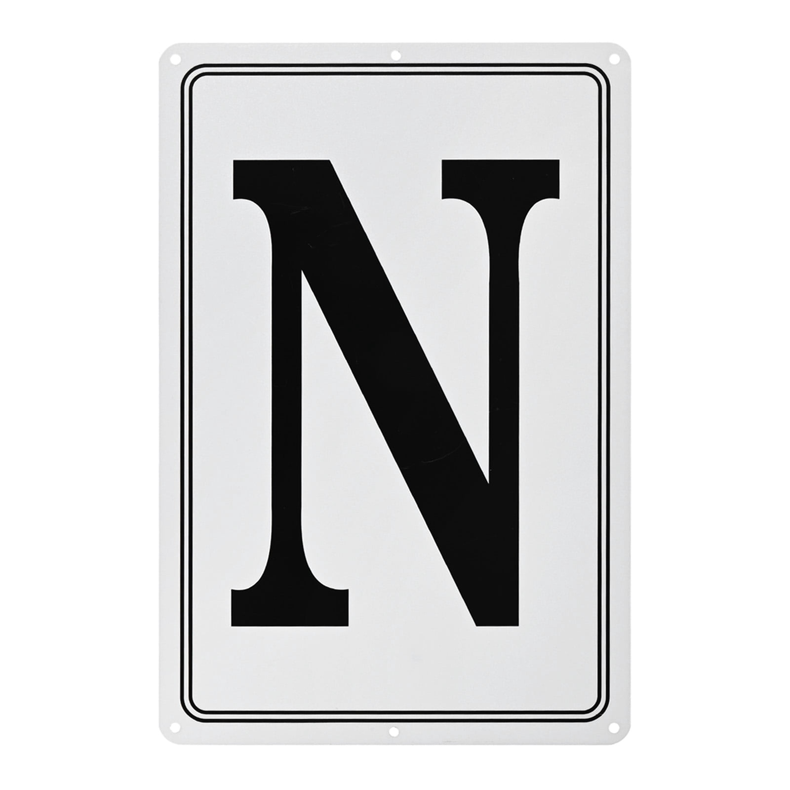 Uxcell Aluminum Letter Sign N, 11.8 Inch House Numbers and Metal ...