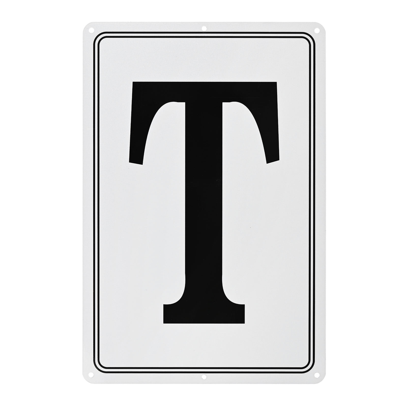 Uxcell Aluminum Letter Sign T, 11.8 Inch House Numbers and Metal ...