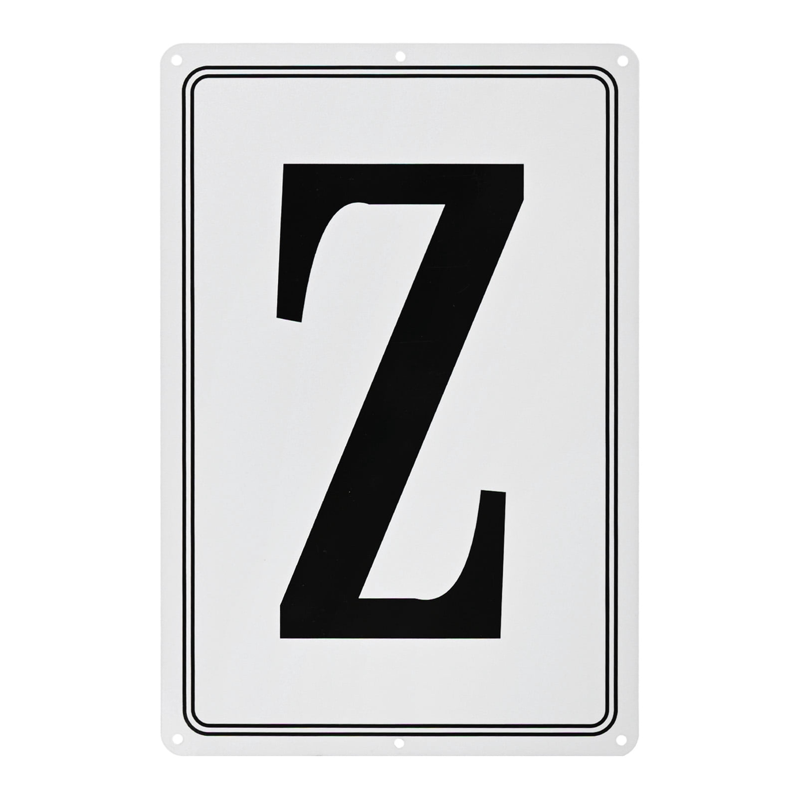Uxcell Aluminum Letter Sign Z, 11.8 Inch House Numbers and Metal ...