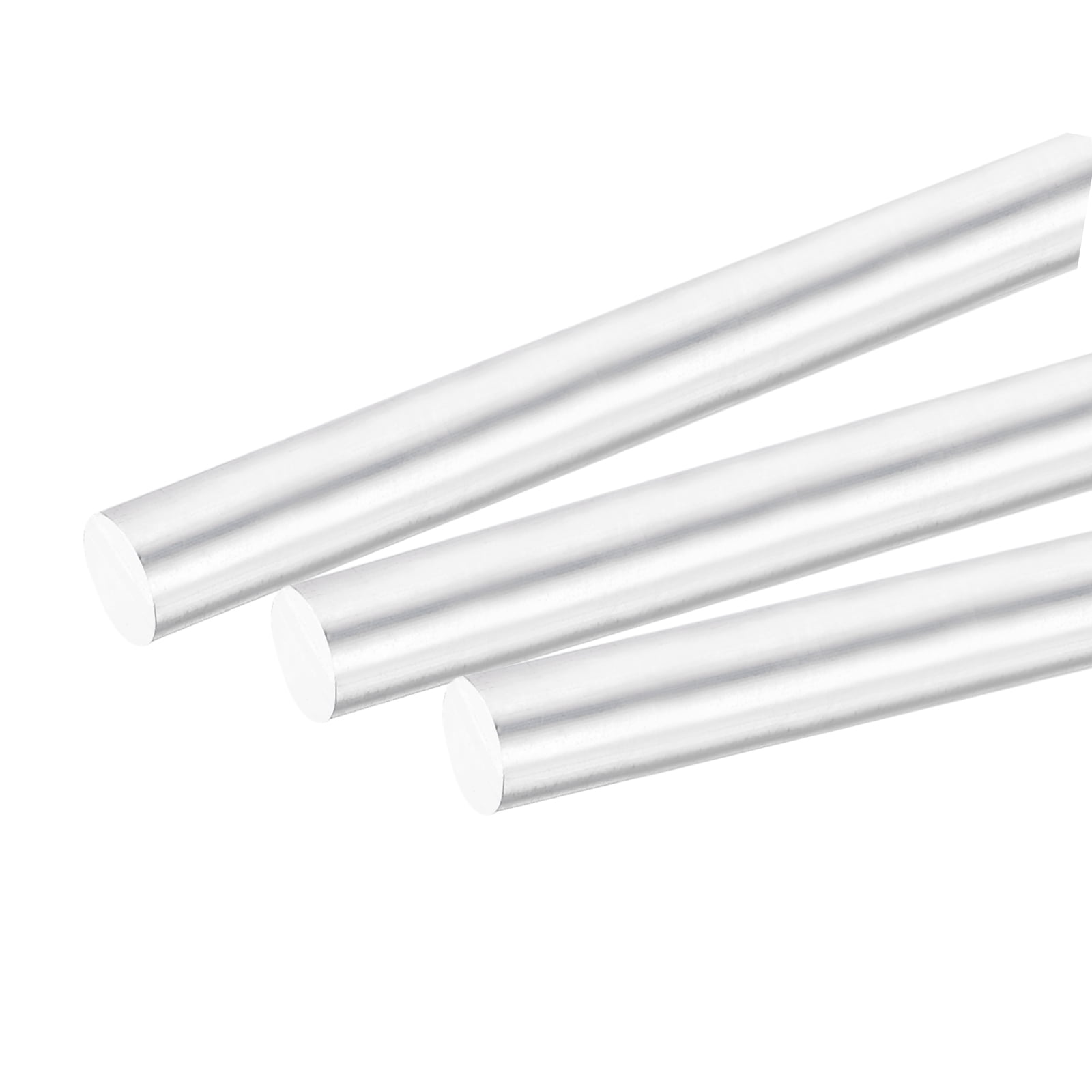 Uxcell Aluminum Solid Round Rod 8mm Diameter 420mm Length Lathe Bar ...