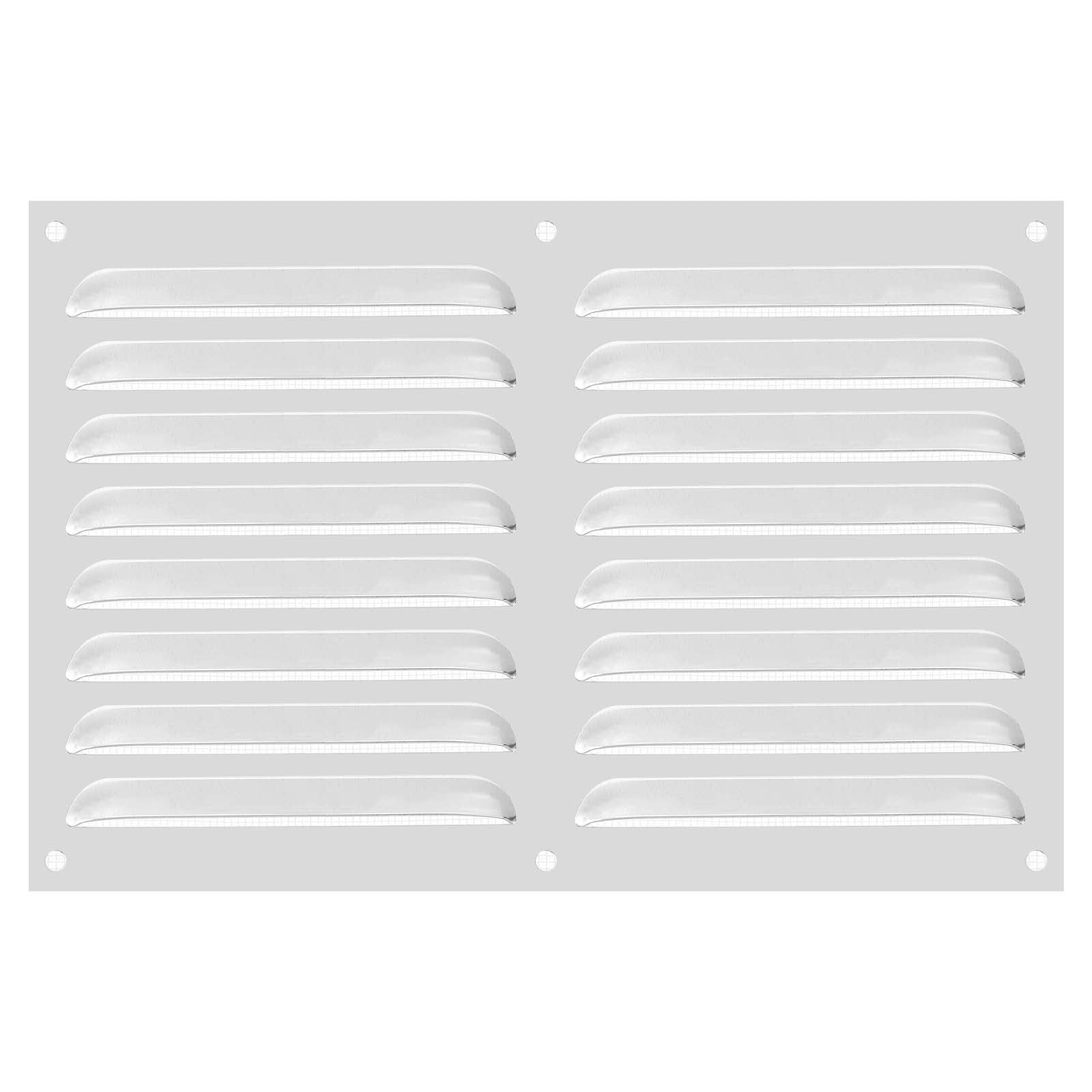 Uxcell Aluminum Vent Cover, Screen Air Grille Ventilation Cover HVAC Louvered Grill Built-in ...