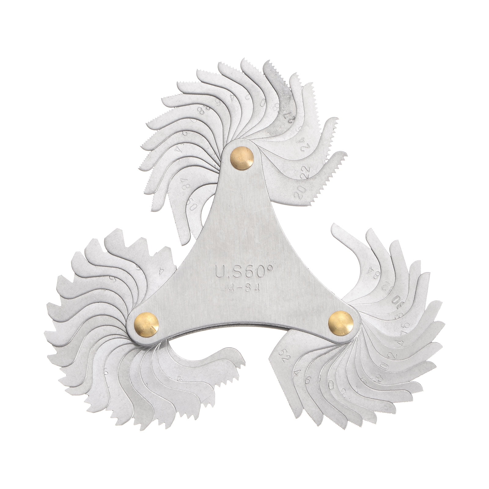 Uxcell America SAE Type 4 to 84 Screw Thread Pitch Gauge Tool Pitch ...