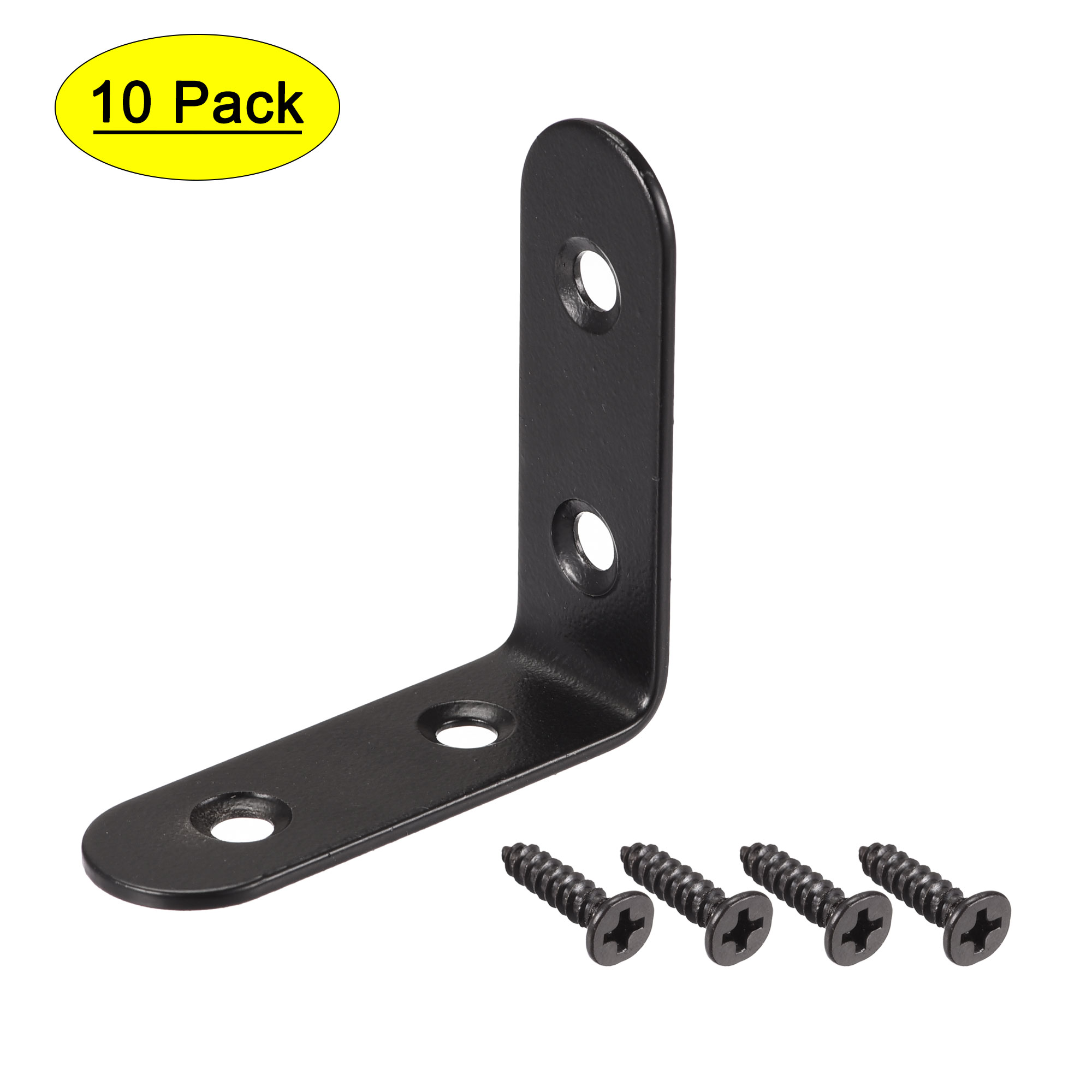 40 x 40mm Angle Bracket Stainless Steel Black L Shaped Angle Brackets ...