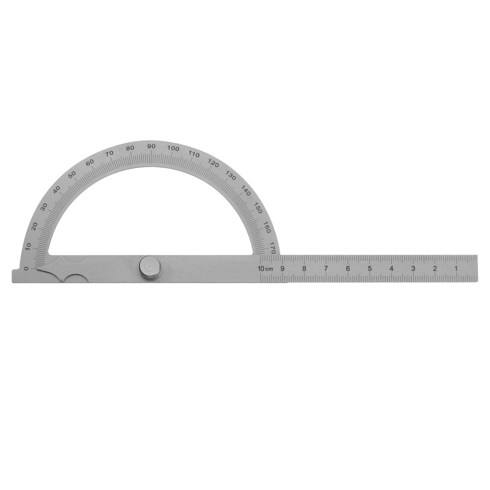 Uxcell Angle Protractor 180 Degree Stainless Steel Angle Gauge ...